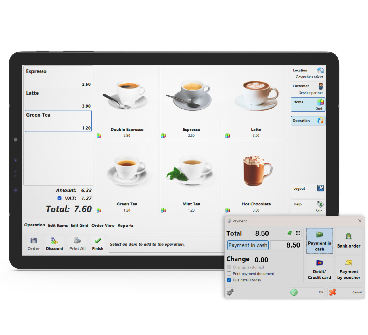 Point of sale system in your restaurant